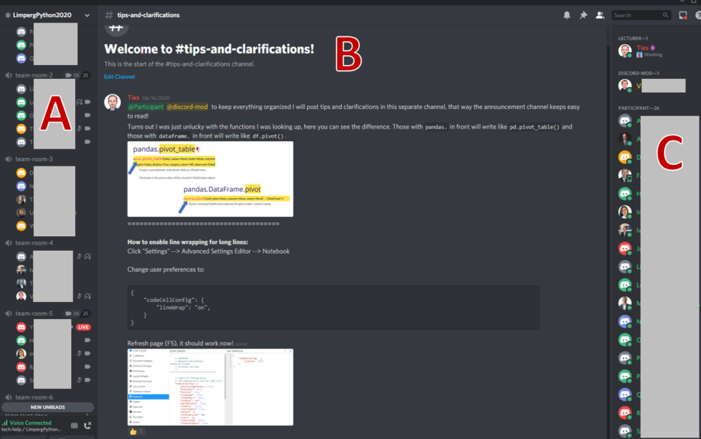 Creating a collaborative virtual classroom: the case of Discord - ARC